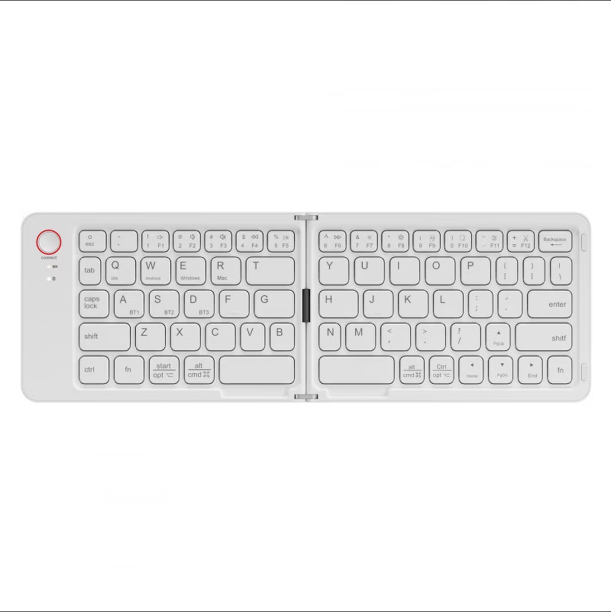Zeus Slim Folding Keyboard Portable Bluetooth Keyboard for Laptop Mini ...