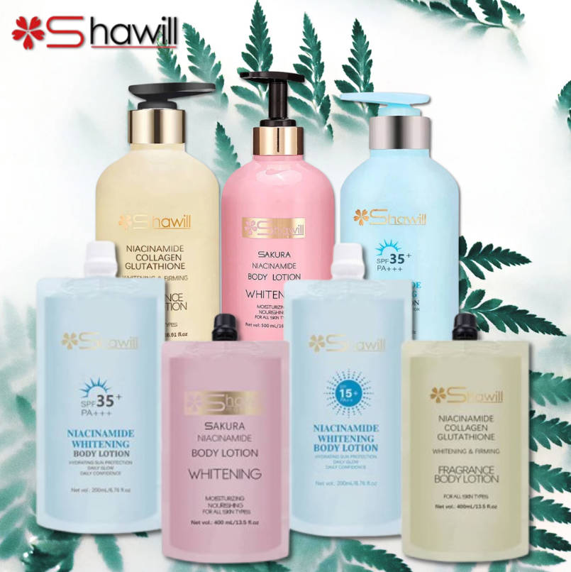 SHAWILL Sakura Body Lotion with Hydrating Formula 500ML & Refill Pouch ...