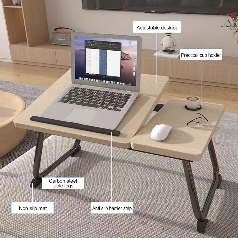 Foldable Computer Table Mini Study Table For Kids Wooden Laptop Table ...