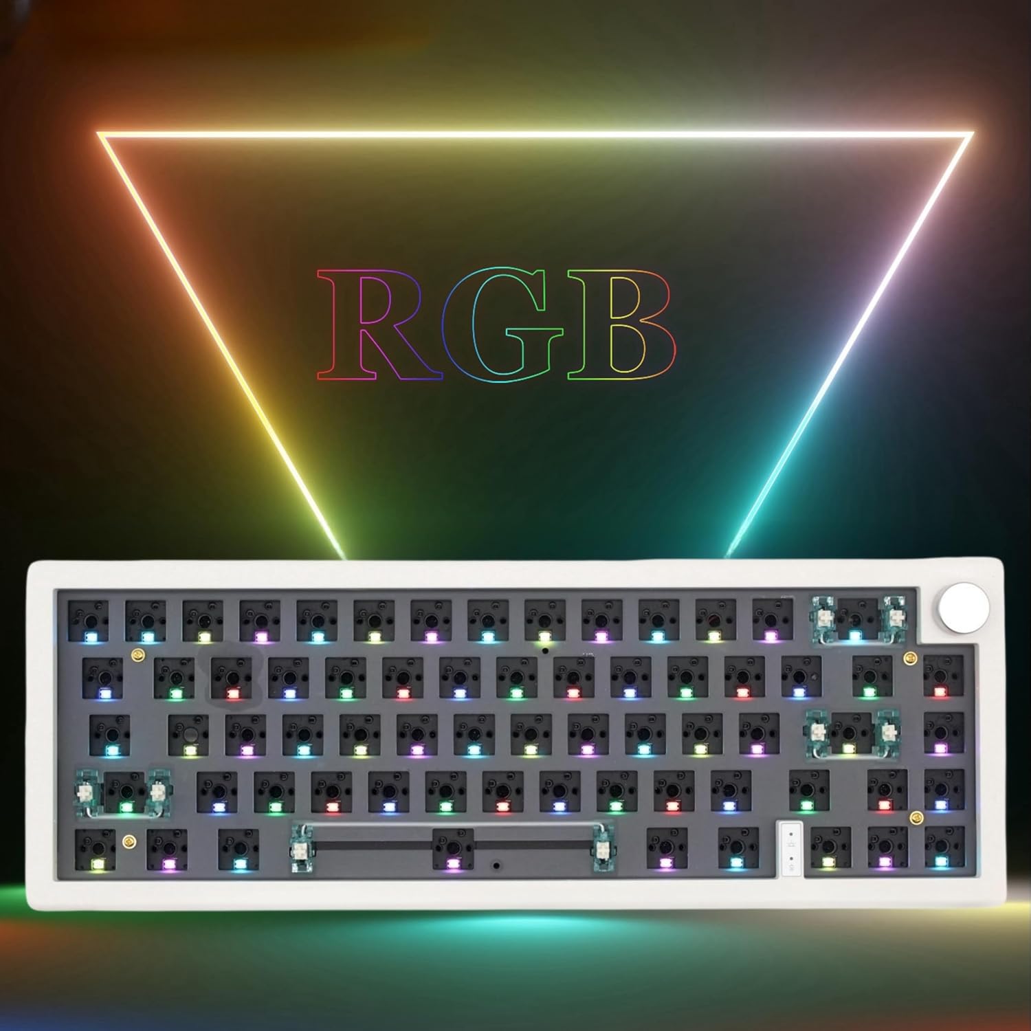 GMK67 Keyboard Kit 65% Hot Swappable Bluetooth 2.4G Wireless RGB ...
