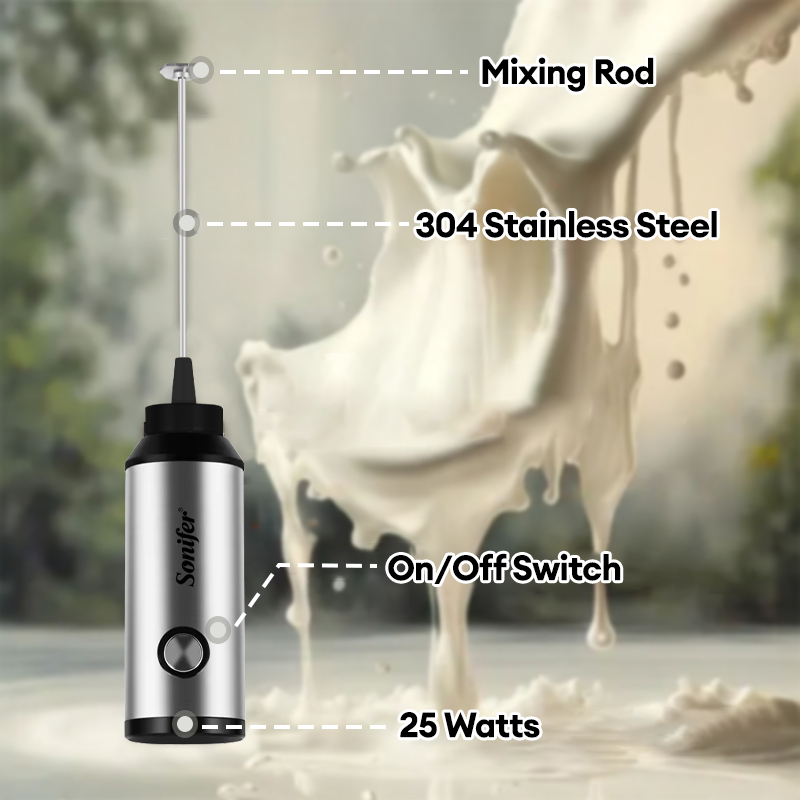 Sonifer Handheld Frother With Measuring Cup Electric Coffee Frother ...