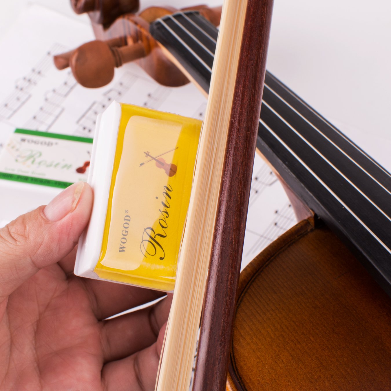 Musical Instrument Rosin Low Dust For Bowed Strings Transparent Yellow ...