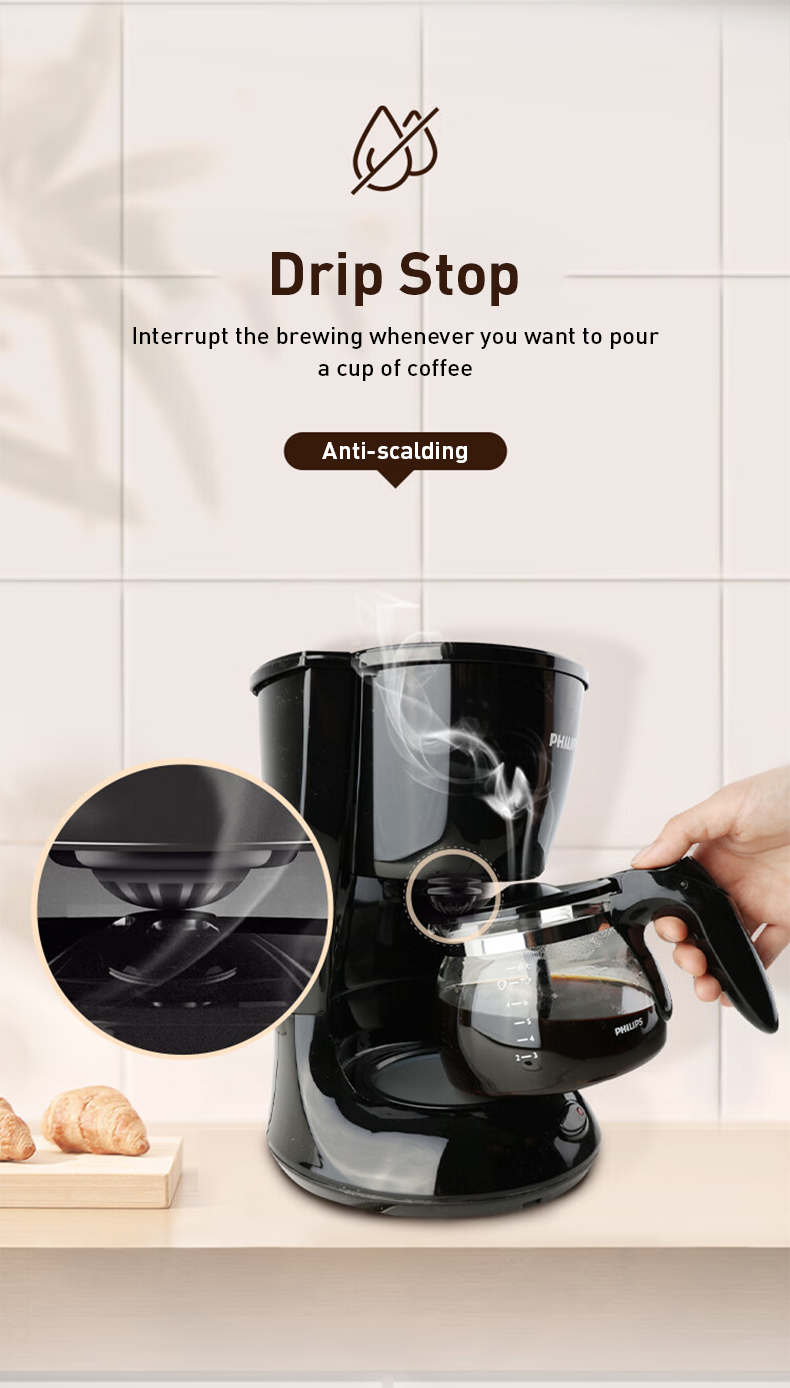 Philips HD7432 Coffee Maker - 600ml Multi-Function for Coffee & Tea ...