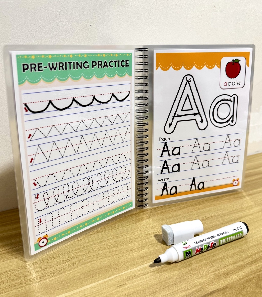 Letter Tracing Booklet for Kids Ages 3 to 5 with FREE marker | 41 ...
