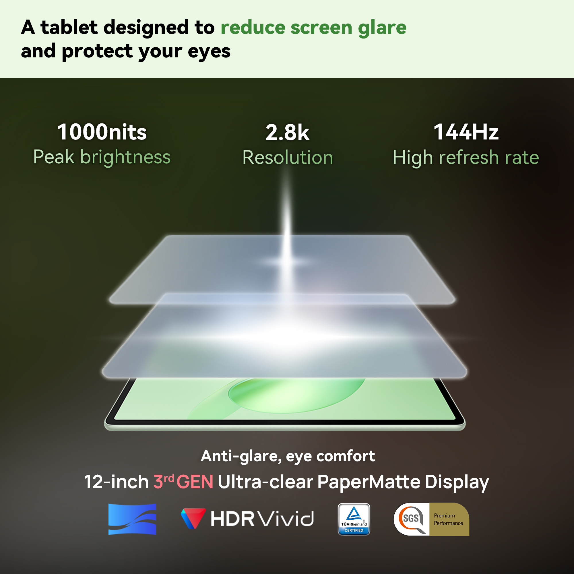 Tab MegaPad 12X 2026 16+512GB Tablet 12‘' Ultra-clear PaperMatte ...