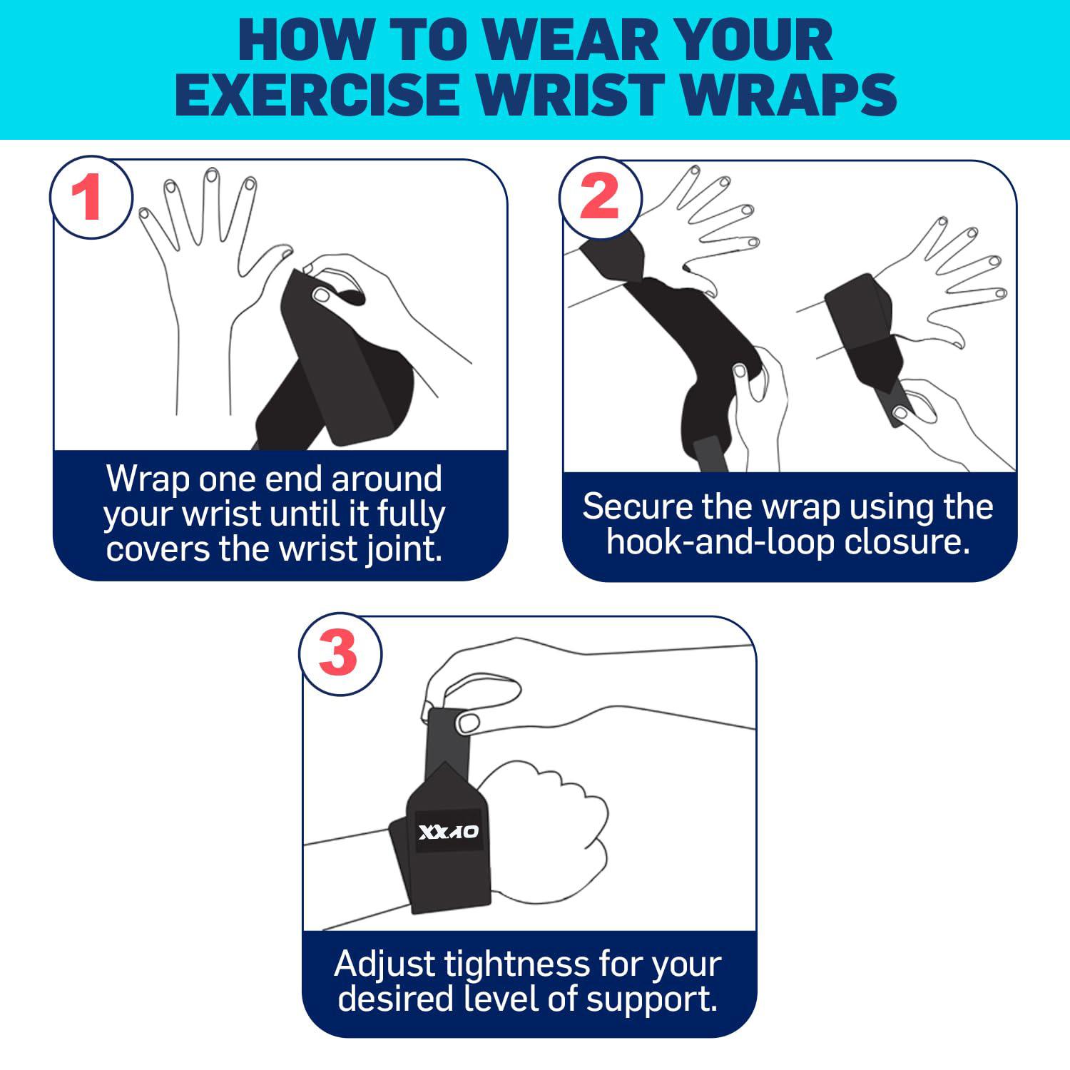 XXAO Fitness Wrist Support Wraps Wristband Weightifting Gym Breathable ...