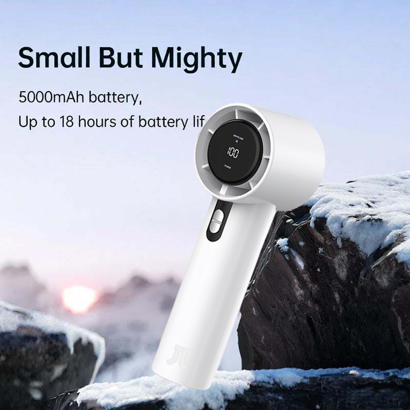 JISULIFE Handheld Fan Mini Portable Jet Fan Rechargeable USB Fans With ...