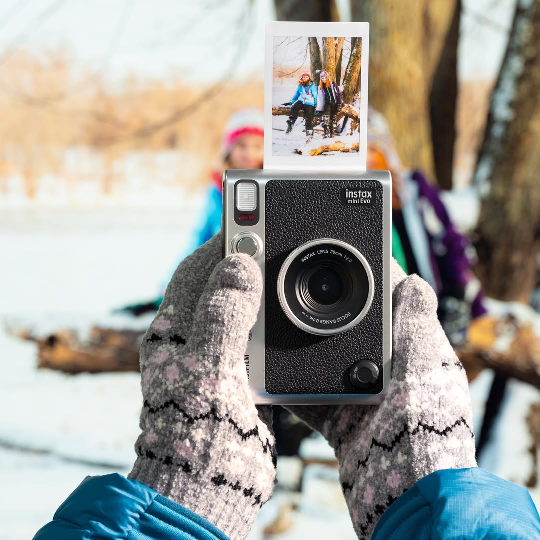 【FUJIFILM SALE】Instax Mini Evo Hybrid Instant Camera with 10 Sheets ...
