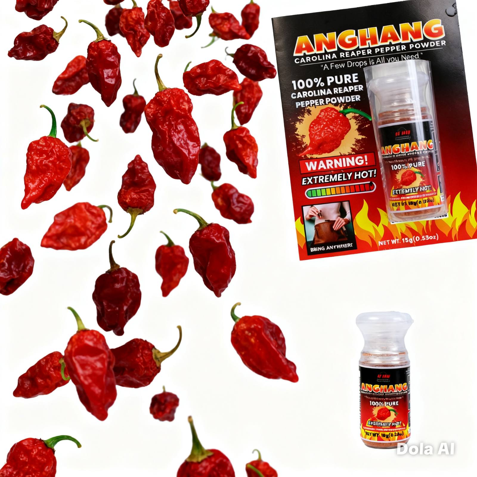 15g Carolina Reaper Pepper Powder – 100% Pure Super Hot Spice | Shopee ...