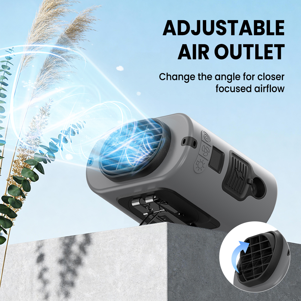 Orashare C200 20000mAh Rechargeable Waist Fan with Detachable Battery ...