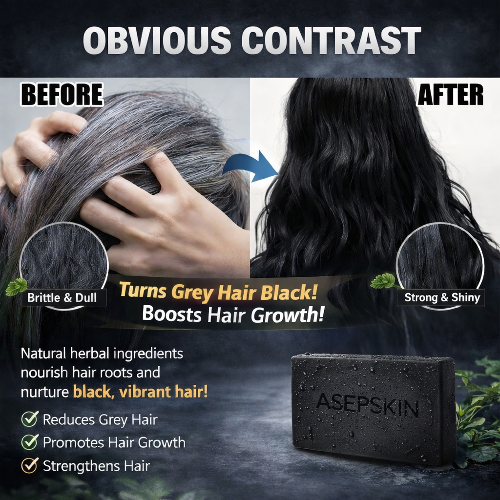 ASEP SKIN Natural Polygonum Shampoo Darkening, Strengthen Hair Root ...