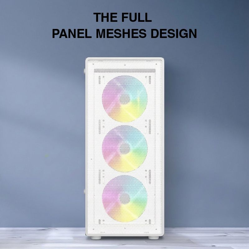 ESGAMING DOVE ATX/M-ATX PC Case Tempered Glass Gaming Computer Casing ...