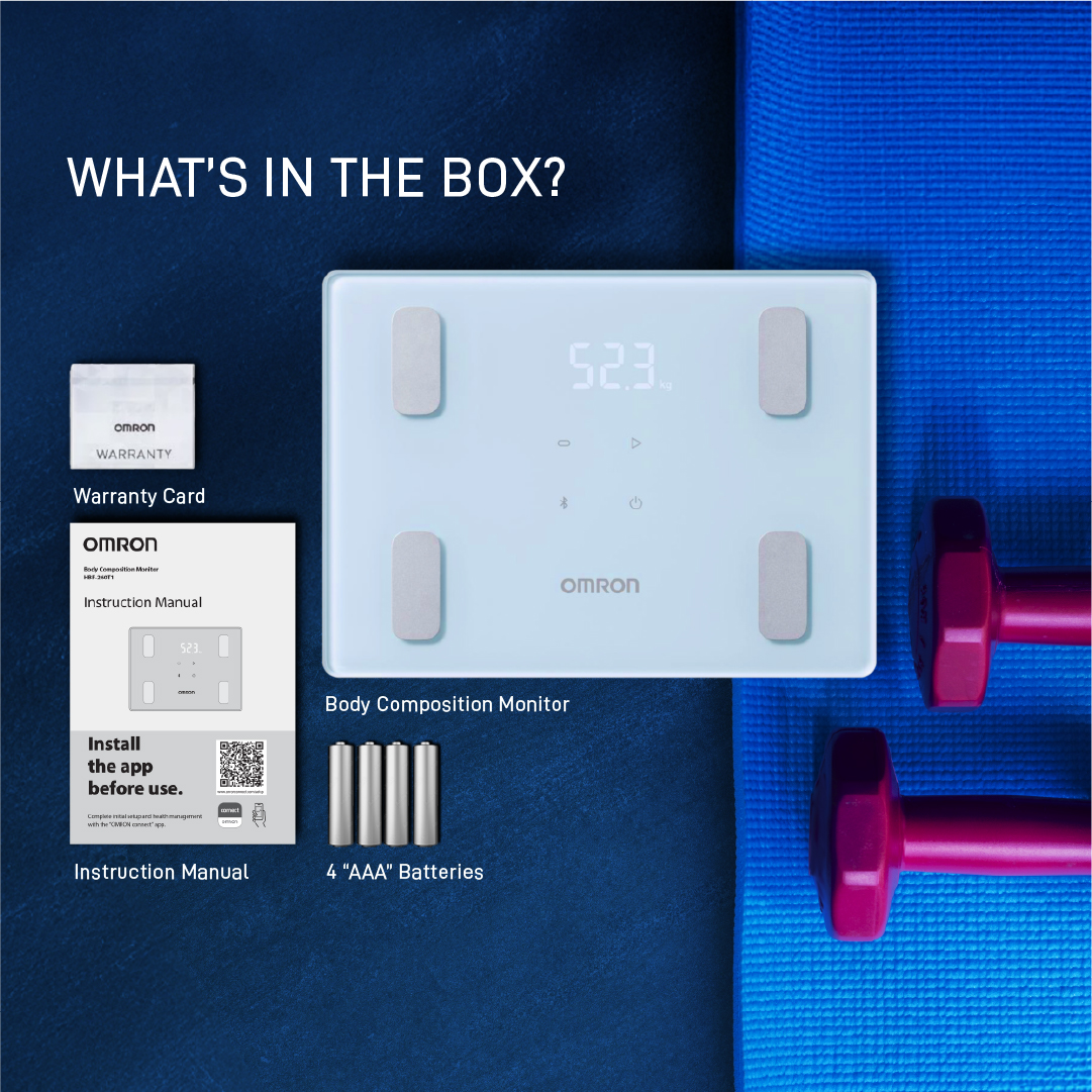 Omron HBF-260T1-APB Body Composition Monitor Bluetooth | Shopee Philippines