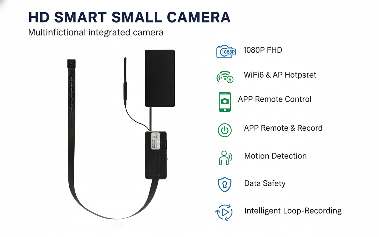 1080P HD Mini Camera WiFi Hidden DIY Camera CCTV Wireless APP Control ...