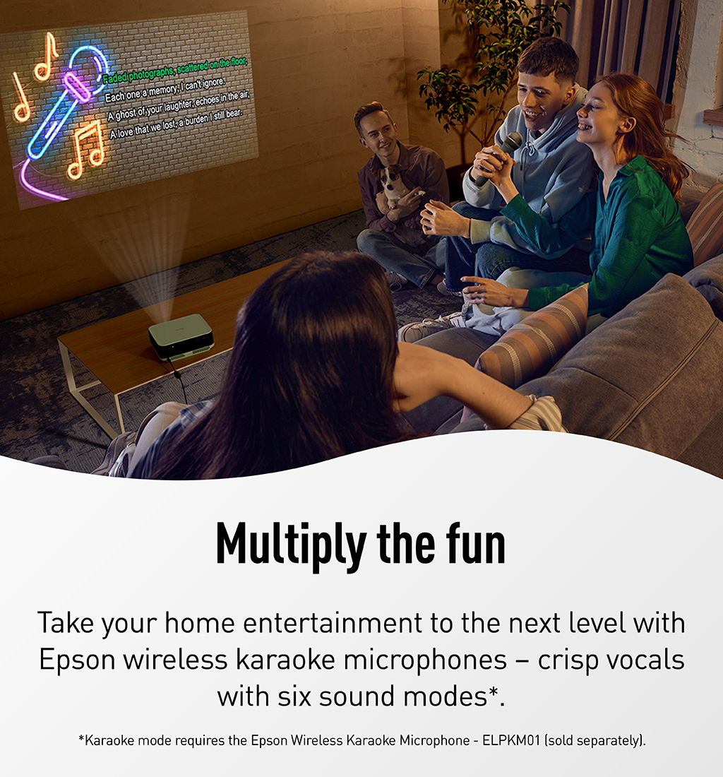 Epson Lifestudio Pop EF-61G Home Projector | Sound by BOSE | Google TV ...