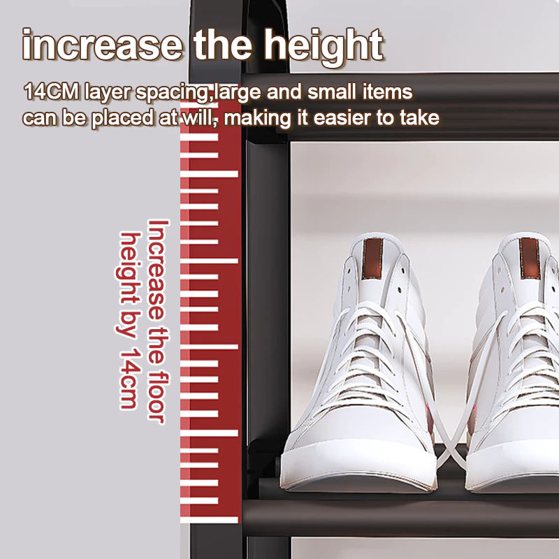 Uniluxe 4 Layer 5 Layer Simple Shoe Rack Shoe Cabinet Student Dormitory ...