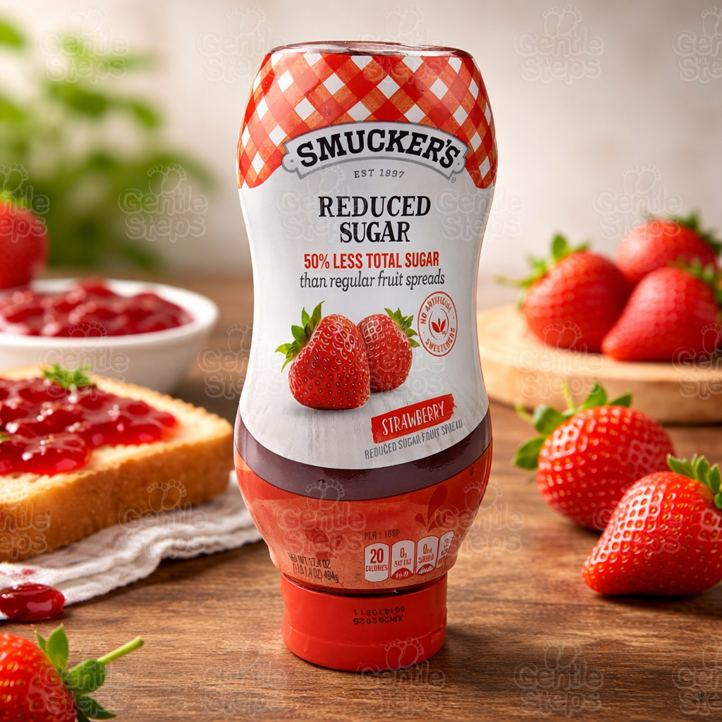 SMUCKER’S REDUCED SUGAR STRAWBERRY FRUIT SPREAD SQUEEZE BOTTLE 494G ...