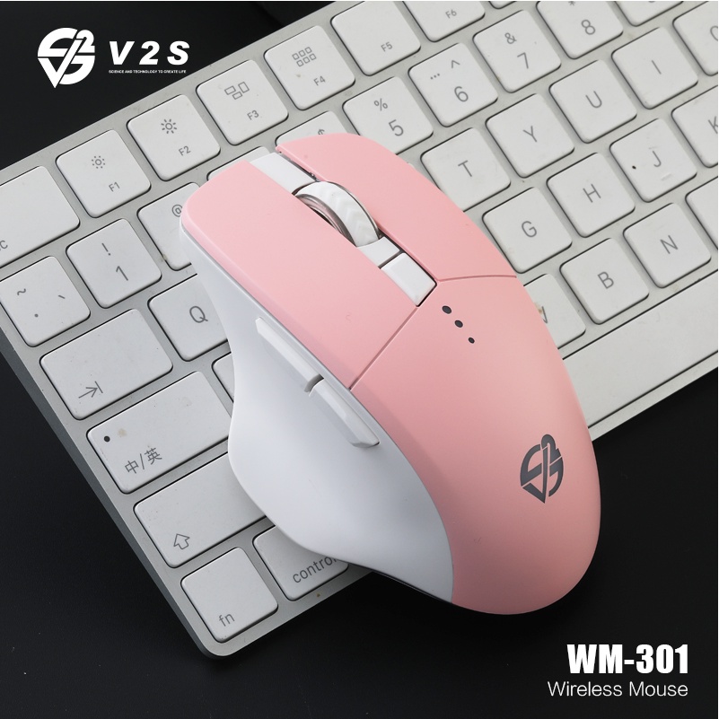 V2S WM-301 Rechargeable Wireless Mouse 2.4G Ergonomic Silent Click For ...