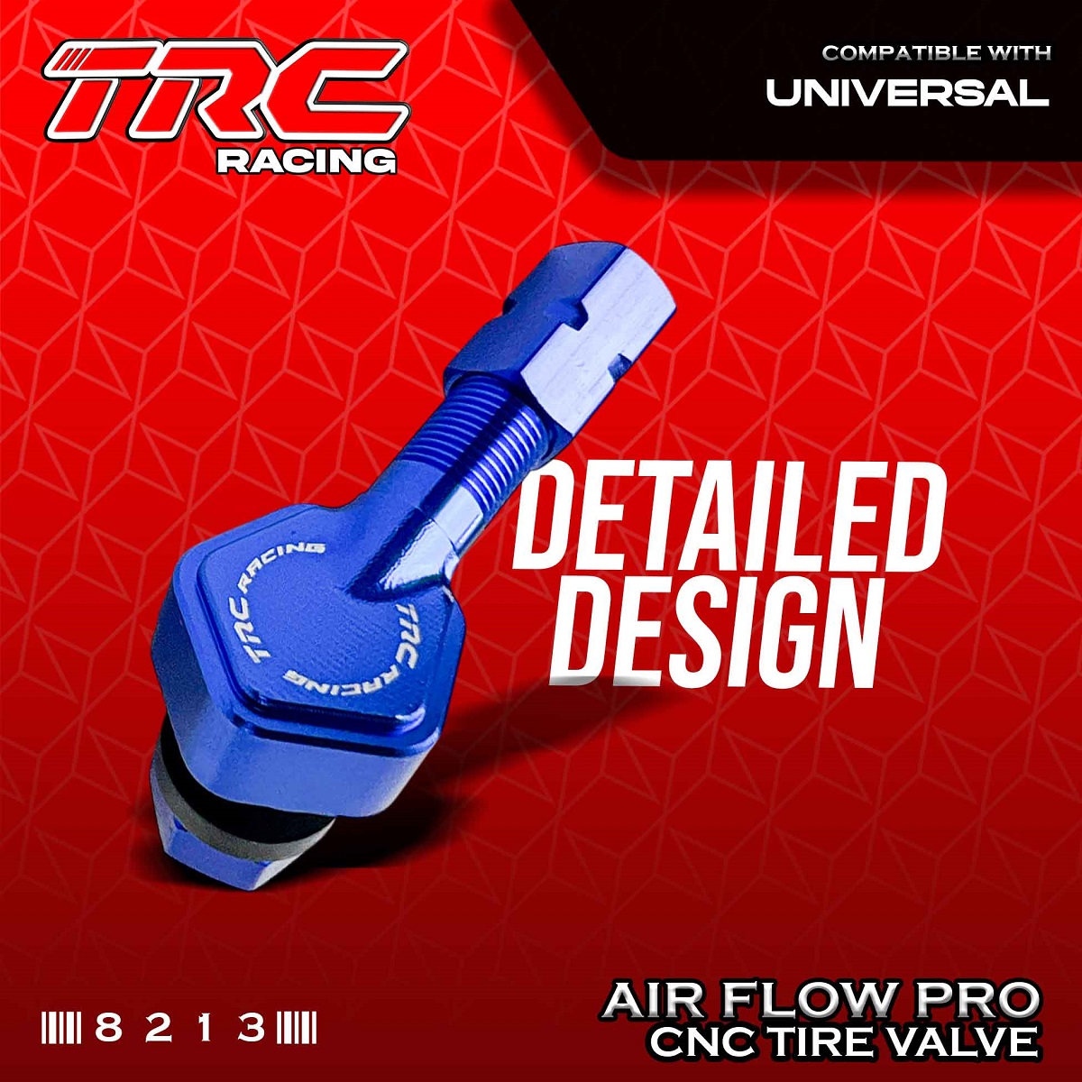 TRC RACING AIR FLOW PRO CNC TIRE VALVE UNIVERSAL 8213 | Shopee Philippines