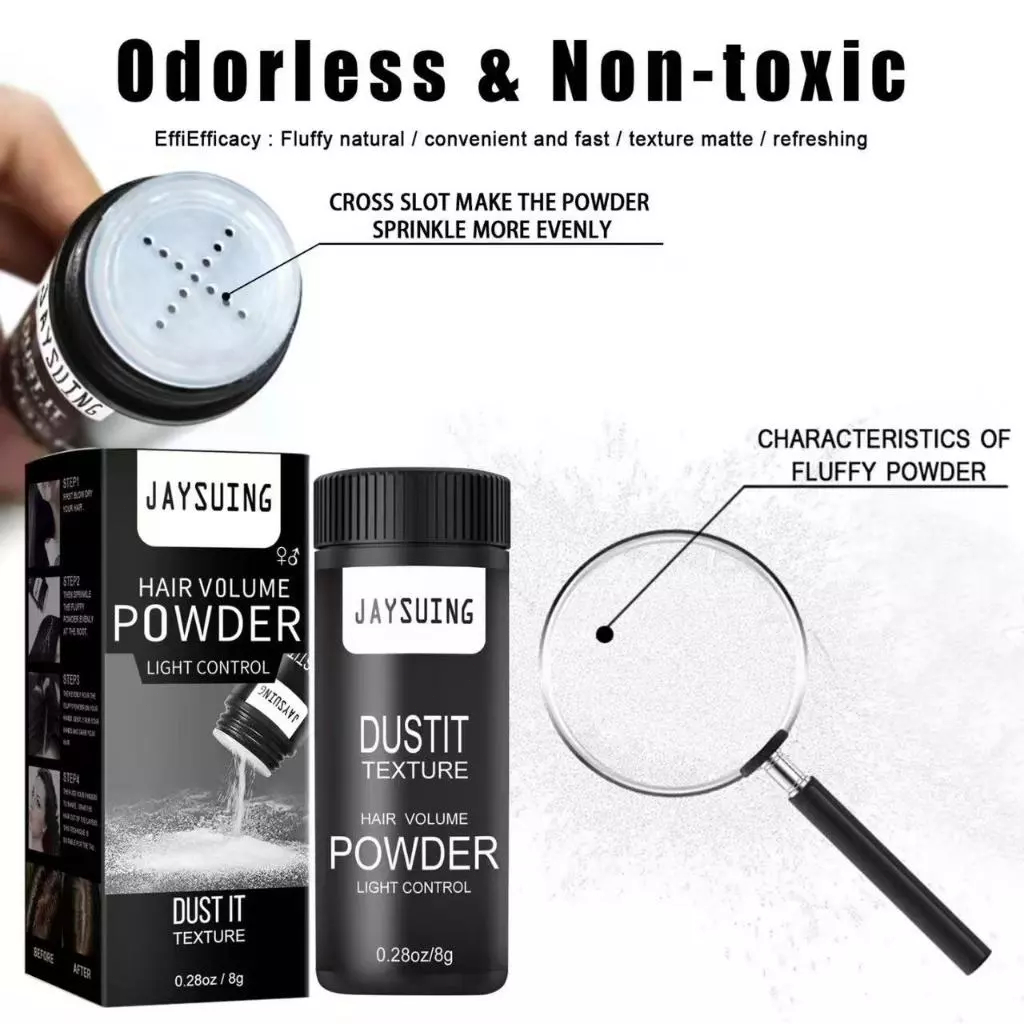 JAYSUING Hair Volume Powder Styling Care for Men and Women No-Rinse ...
