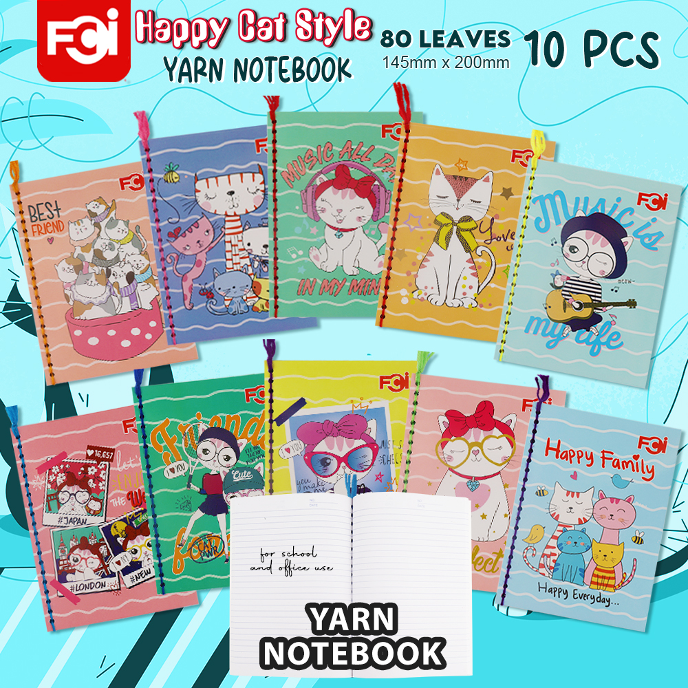 FCI Spiral Notebook With (Yarn) ASSORTED DESIGN 80's (Sold per Ream ...