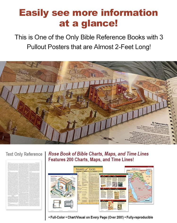Bible Charts Maps Timelines Visual Guide Book Biblical History Study ...