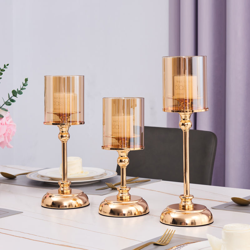 luxury glass aromatherapy candle holder dining table decoration ...