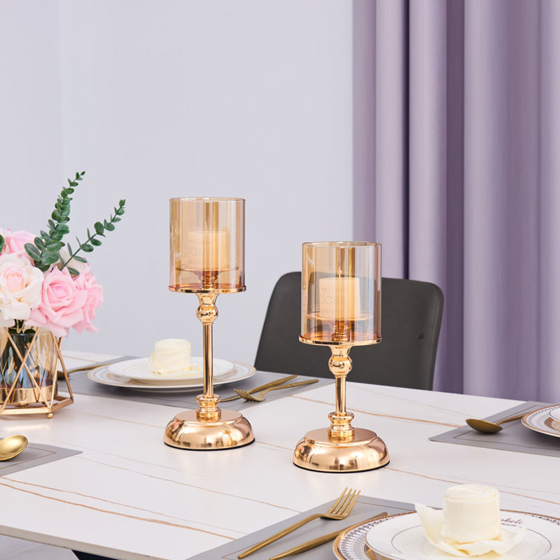 luxury glass aromatherapy candle holder dining table decoration ...