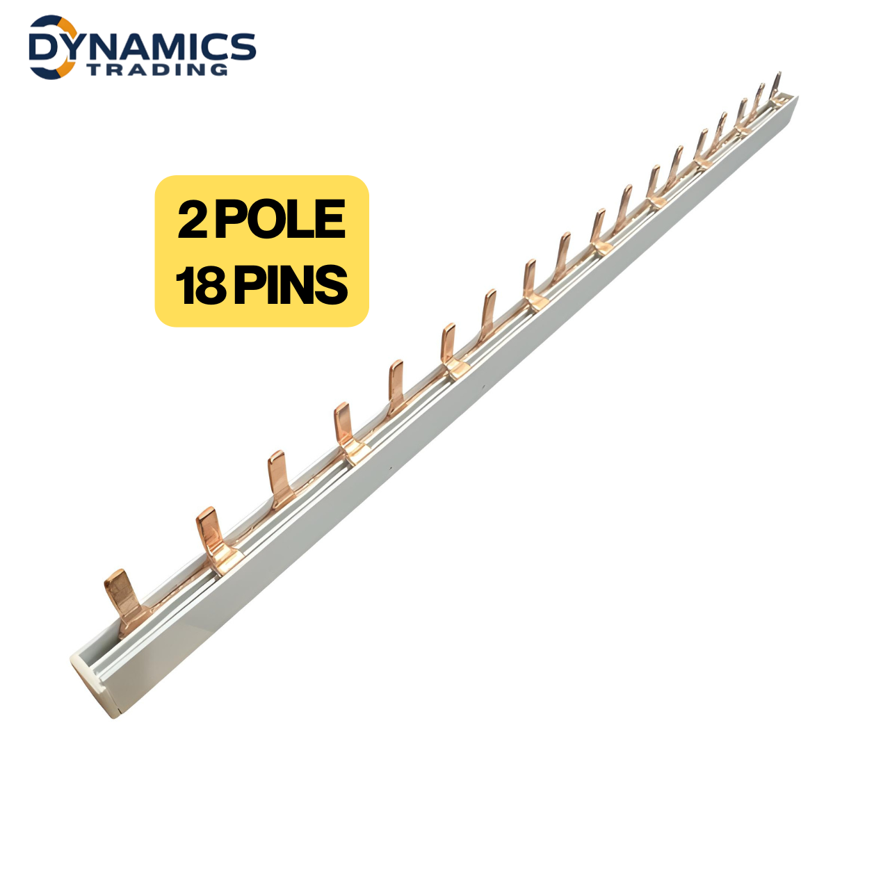 Comb Busbar 2P 63A–100A | Copper Conductive Bar for Circuit Breaker ...