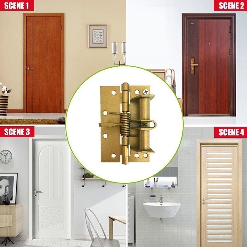 Automatic Door Closer Hinges 90 Degree Right Angle Locator Door Spring ...