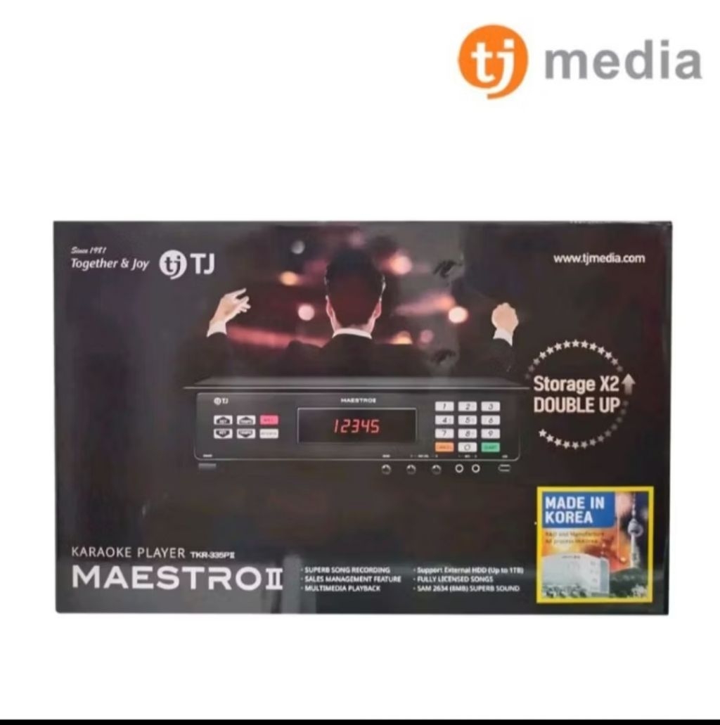 TJ Media Maestro || TKR 335P Karaoke Player/Free Wired Microphone ...
