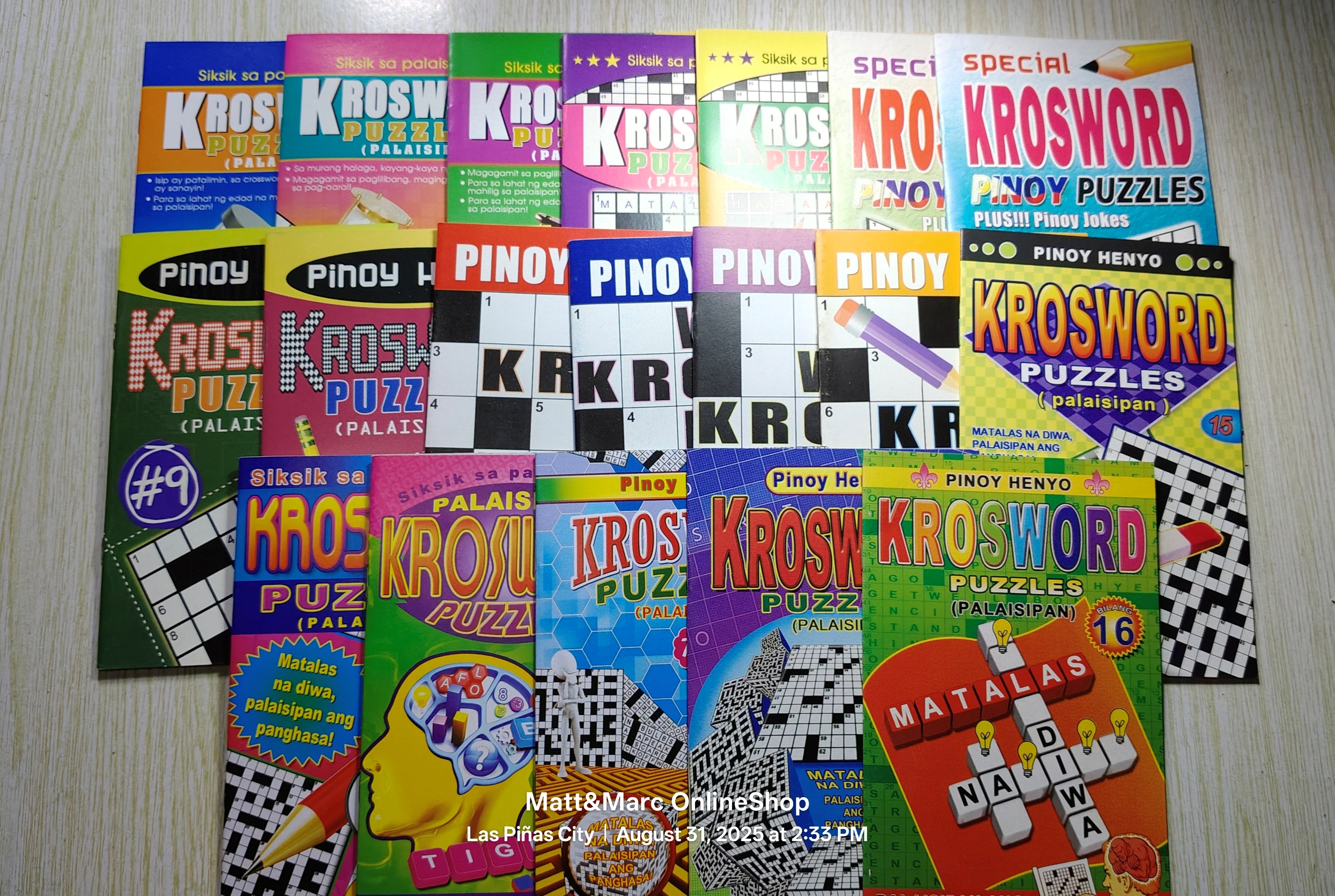 PALAISIPAN/KROSWORD puzzles in BUNDLE puzzles assorted series 30-48 ...