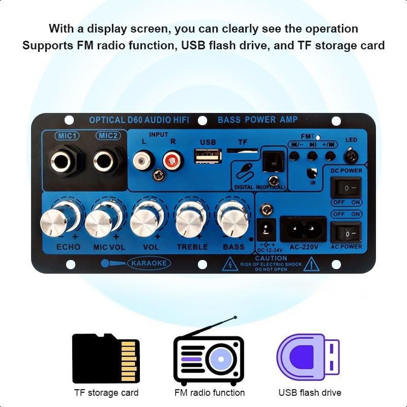 D60 Amplifier 1000W amplifier board Bluetooth 5.0 12V 220V na May ...