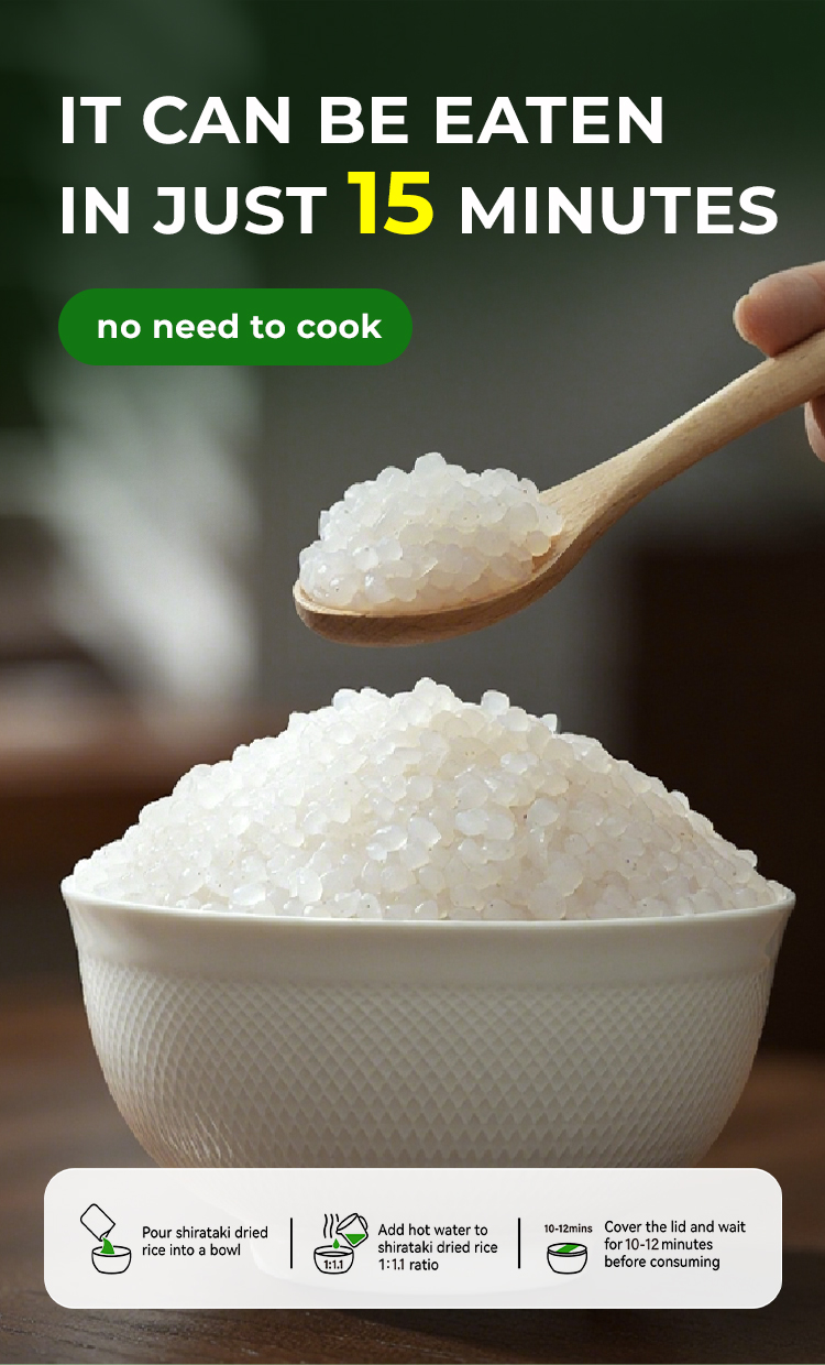 Shirataki Rice 1kg/5kg/100g Original Shiritake Rice Shirataki Dried ...