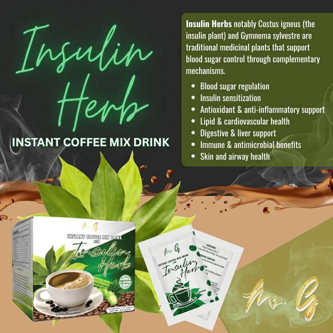 1 BOX MS. G INSULIN HERB COFFEE 10-SACHET ORIGINAL | Shopee Philippines