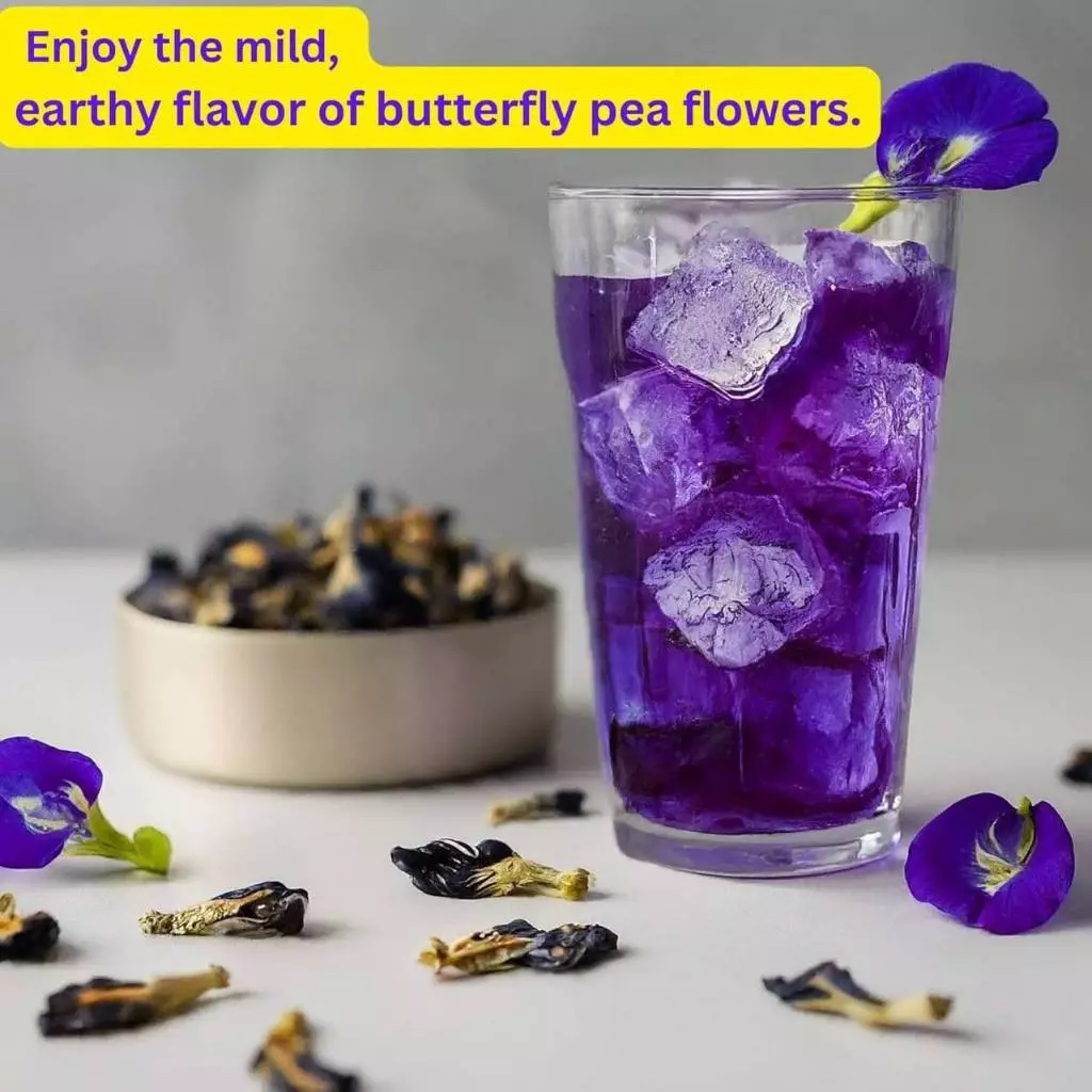 1KG - Dried Blue Butterfly Pea Blue Tea Clitoria Ternatea Flowers ...