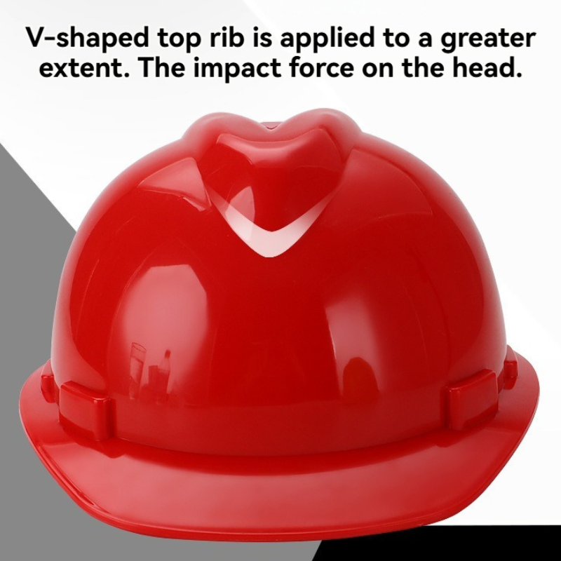 Safety Helmet Hard Hat Construction Engineer Working Head Protective PE ...