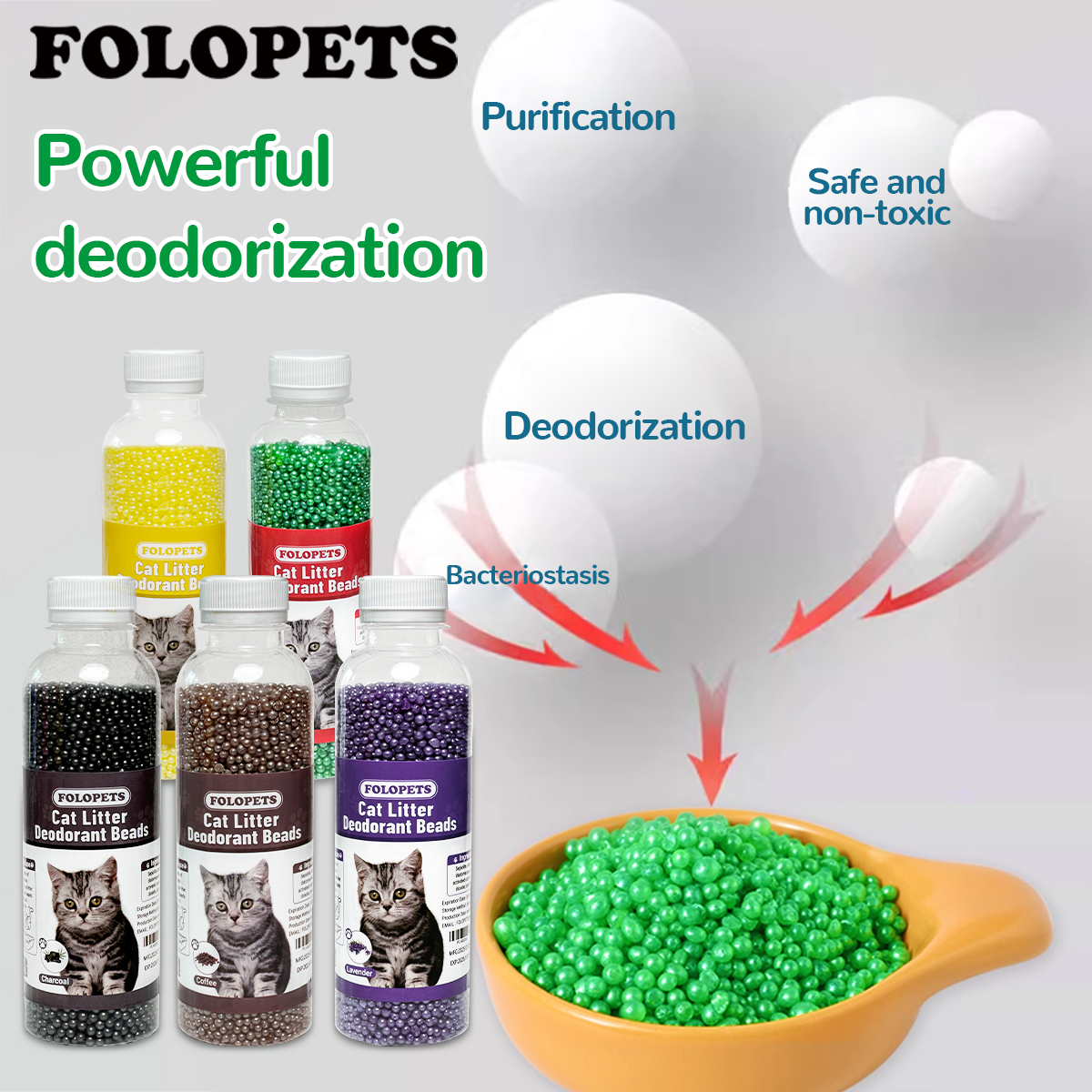 FOLOPETS 250ML Cat Litter Box Deodorizer 7 Scents | Shopee Philippines