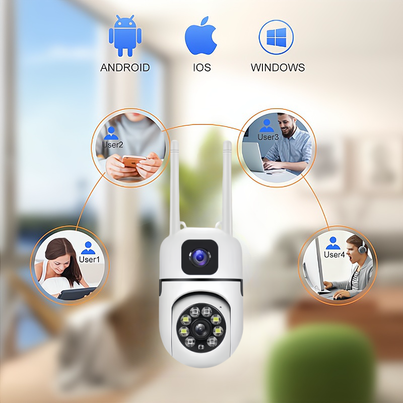 CAMVIEW V380 Pro CCTV Dual Lens Camera No WIFI Needed Connect to ...