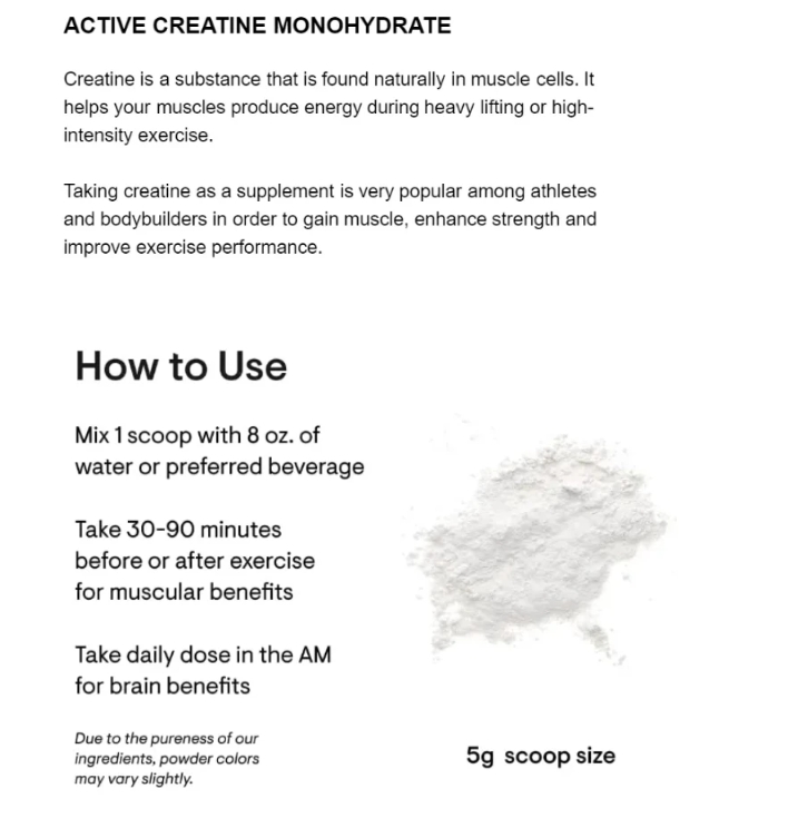 Active Athlene Creatine Monohydrate 300g For Muscle Growth Power Health ...