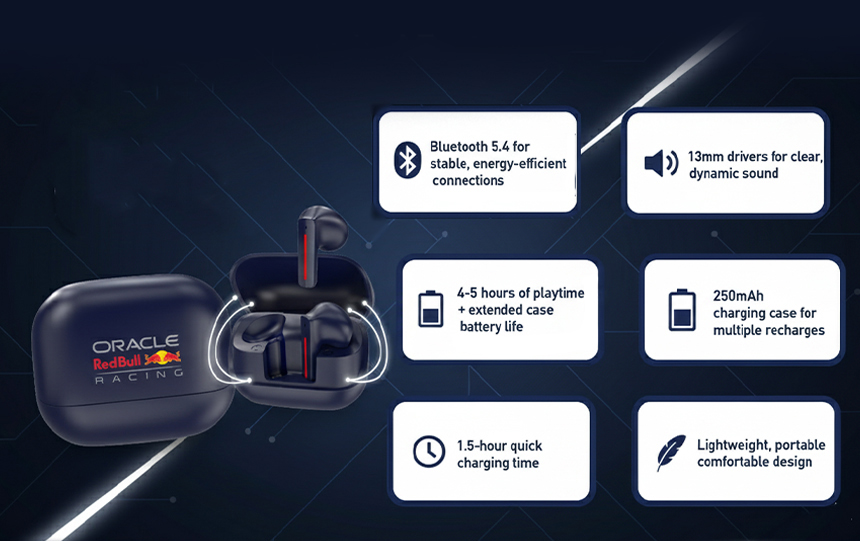 Oracle Red Bull Racing 200 Bluetooth Earbuds By Spoyl Store | Shopee ...