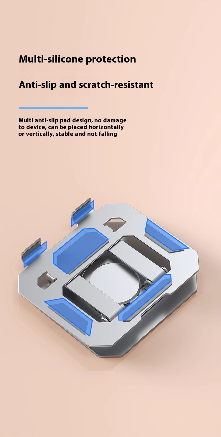 Sturdy Carbon Steel Tablet Stand - 360° Rotating & Portable Foldable ...