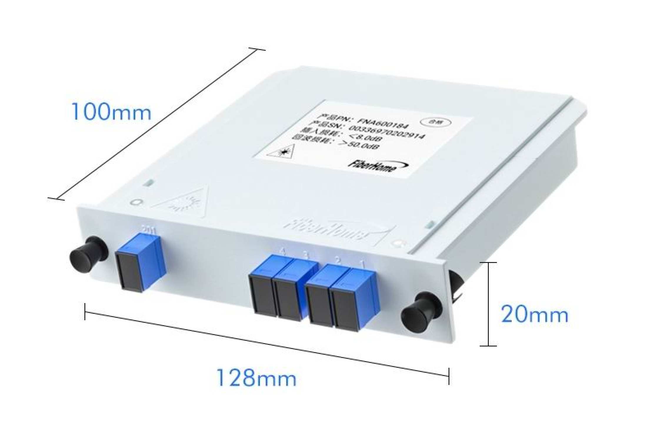 UPVC 1-2 1-4 1-8 1-16 SC UPC Optical Fiber Splitter Cassette Box Nap ...