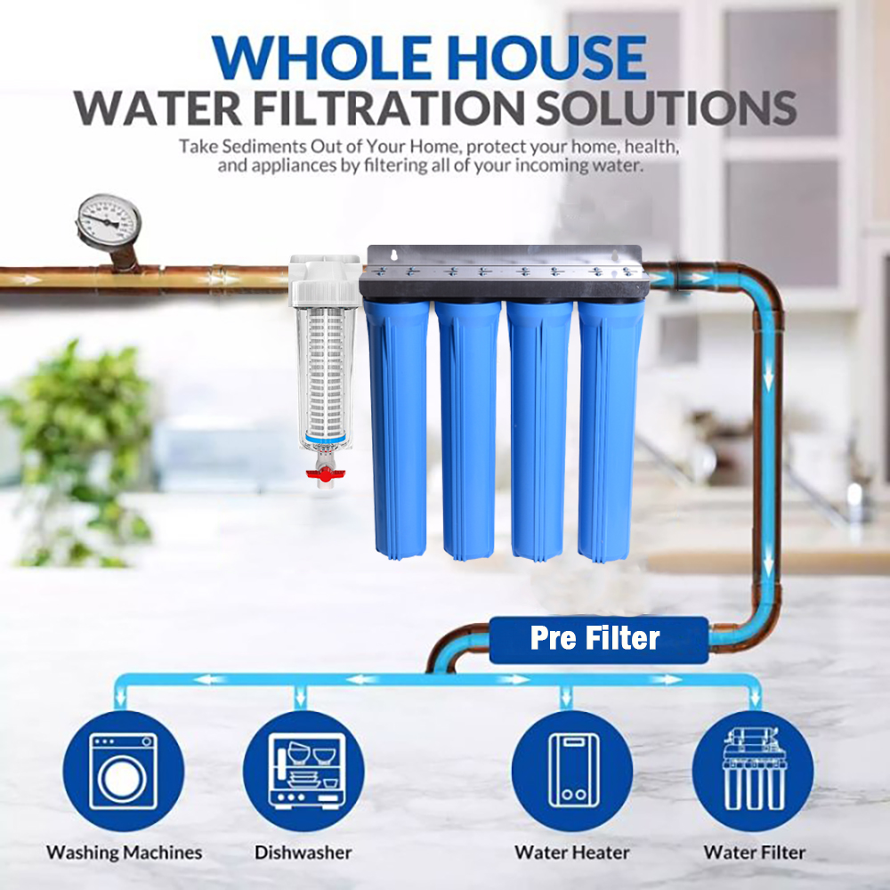 Whole House Pre Filtration Purifier Water Filter Central Pre Filtration ...