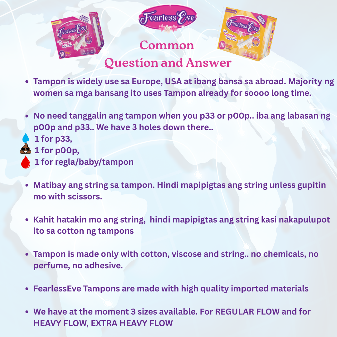 Fearless Eve Heavy Flow Menstrual Tampons (10 pcs/Box) | Shopee Philippines
