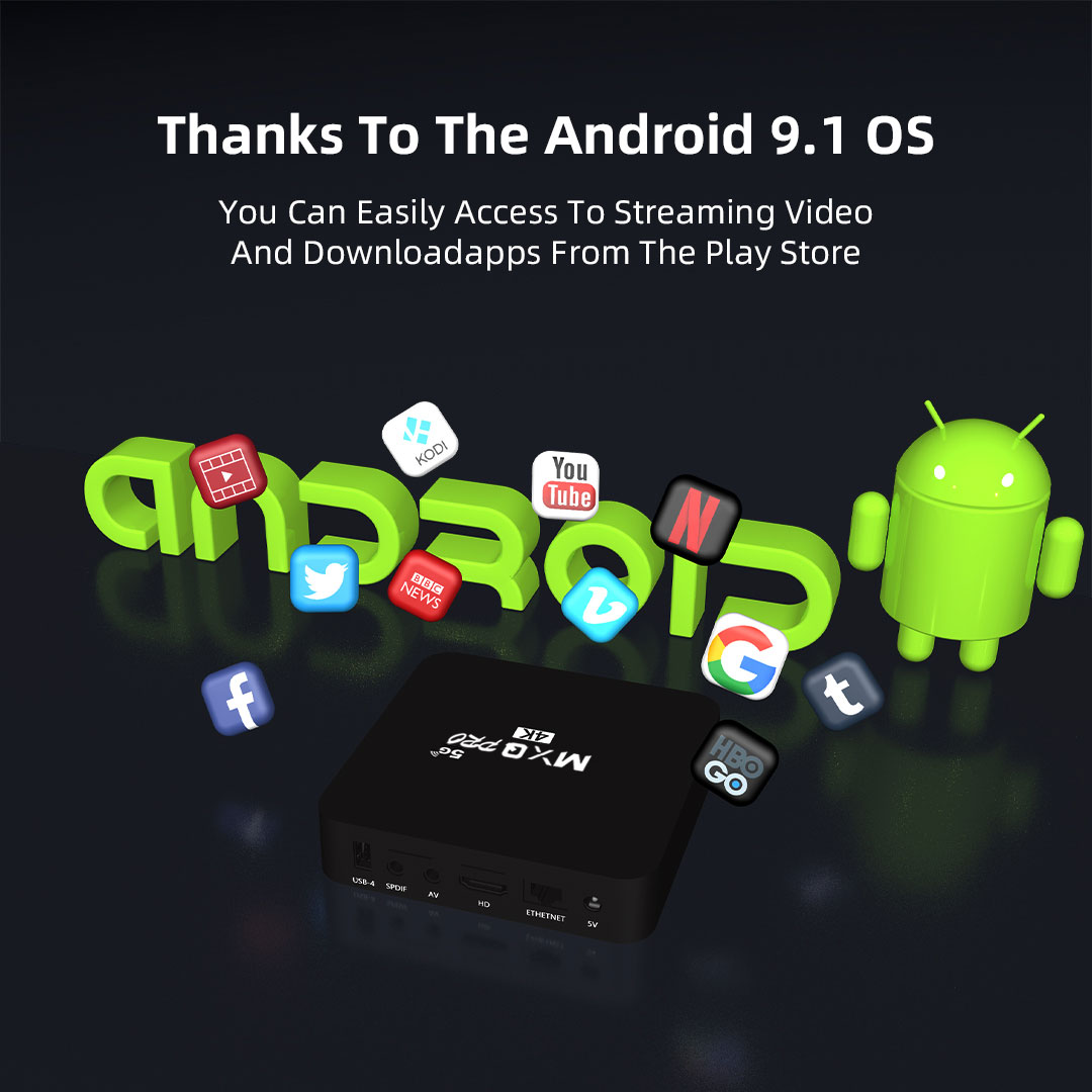 Smart TV Box MXQPRO 4K 5G TV BOXAndroid 12 16+256G Ultra HD Android ...