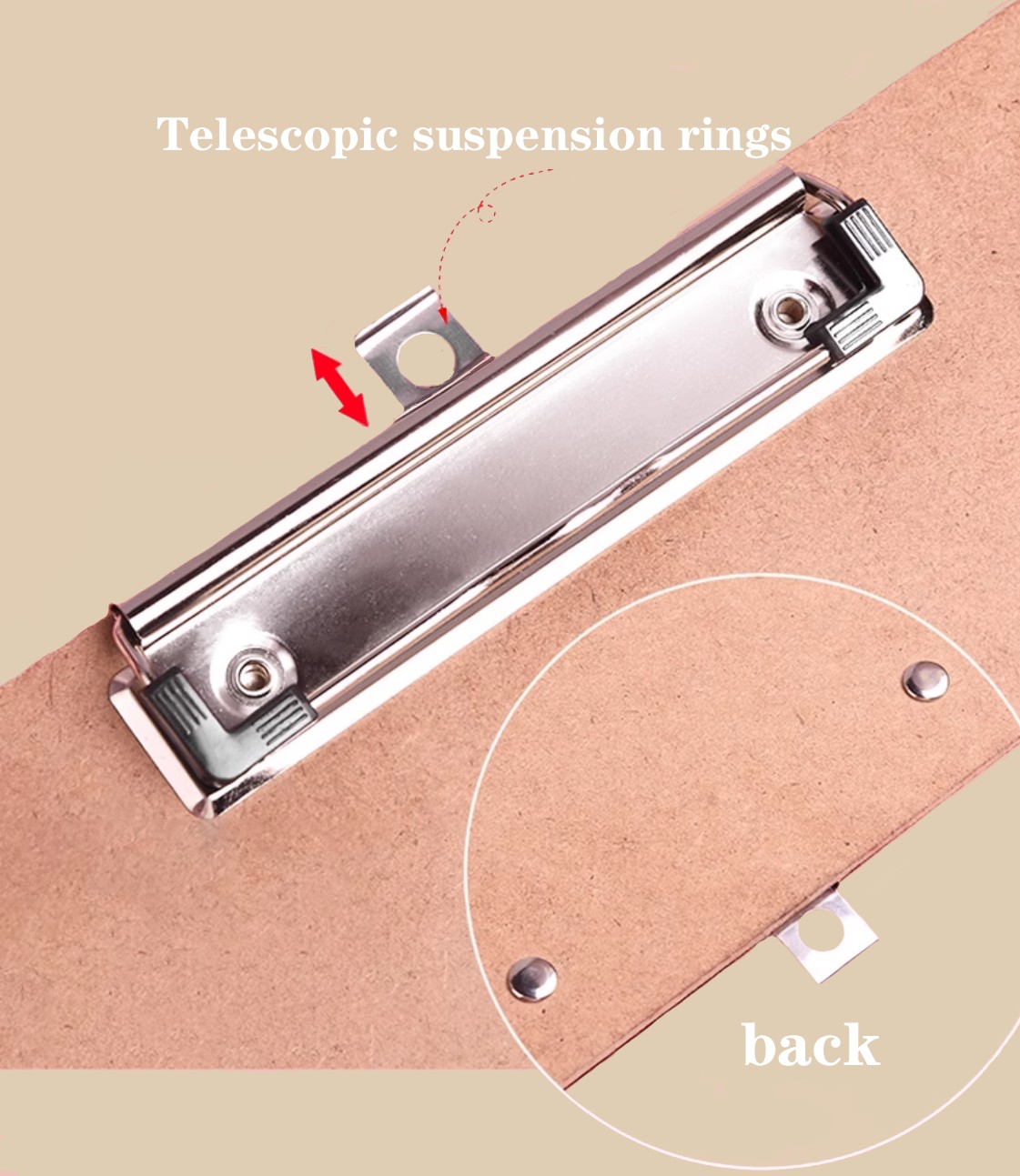 Medium density fiberboard folder board, student exam papers, clip board ...