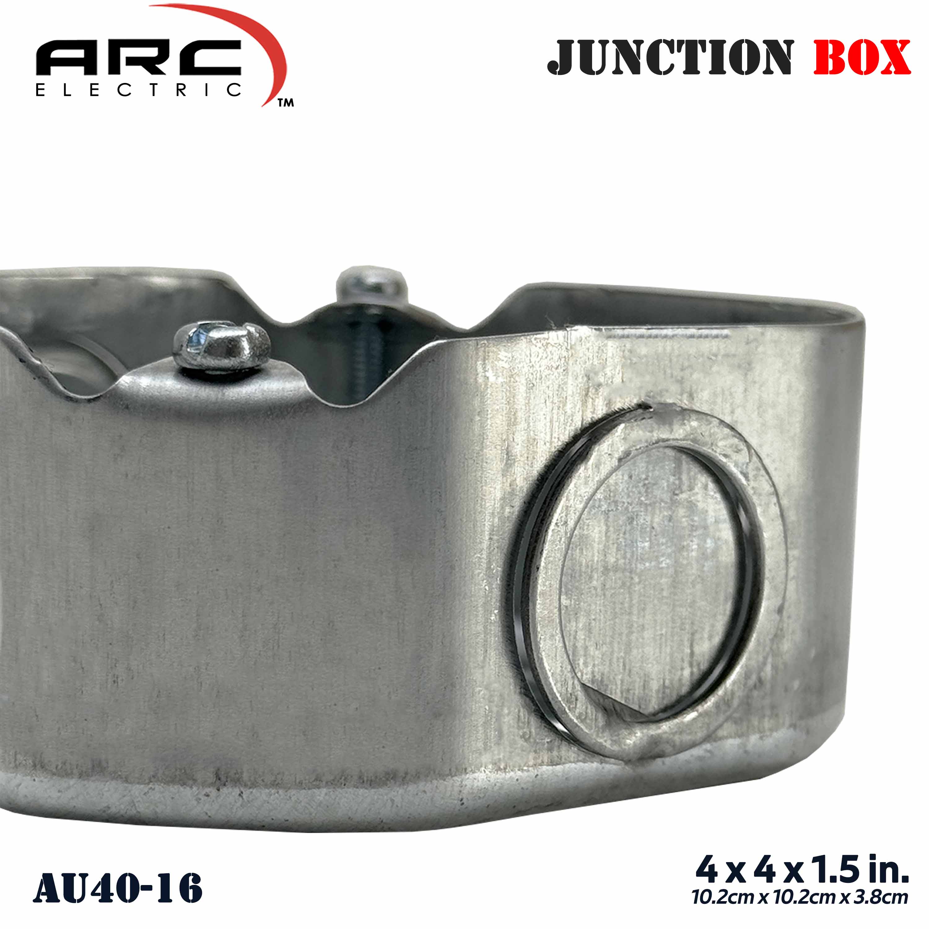 ARC JUNCTION BOX Heavy Duty Metal Deep-Type 1/2" & 3/4" Knockout Hole ...