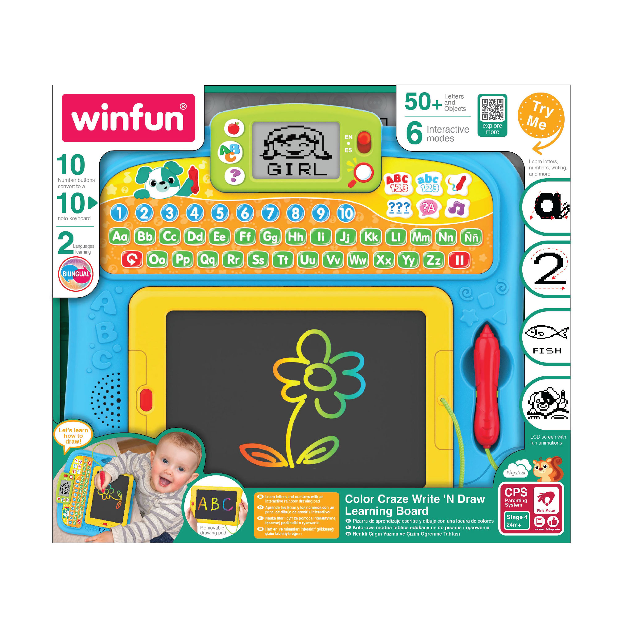 Winfun Color Craze Write N Draw Learning Board Toys | Shopee Philippines