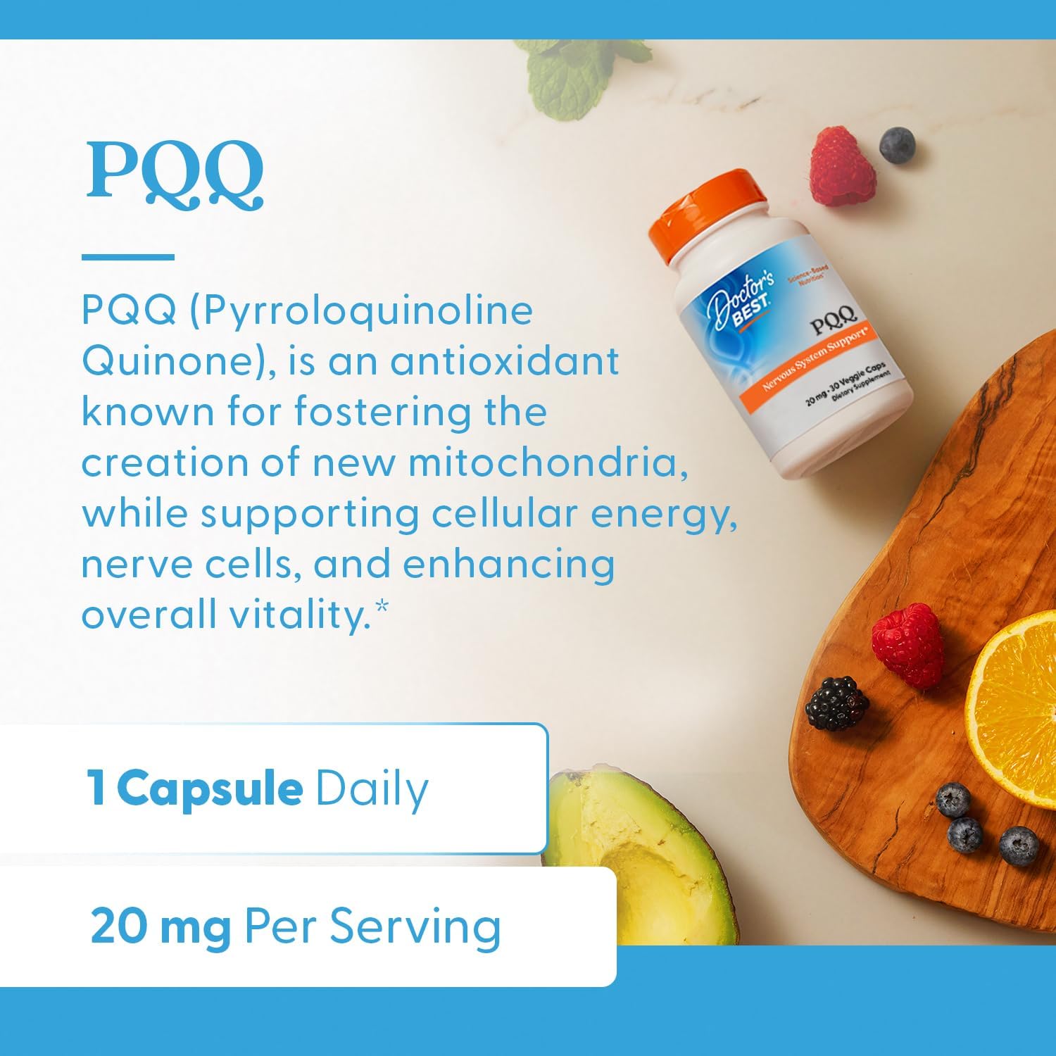 Doctor'sBestPh | Doctor's Best, PQQ , 20 mg, 30 Veggie Caps Nervous ...